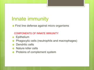 Defects in innate immunity | PPTX