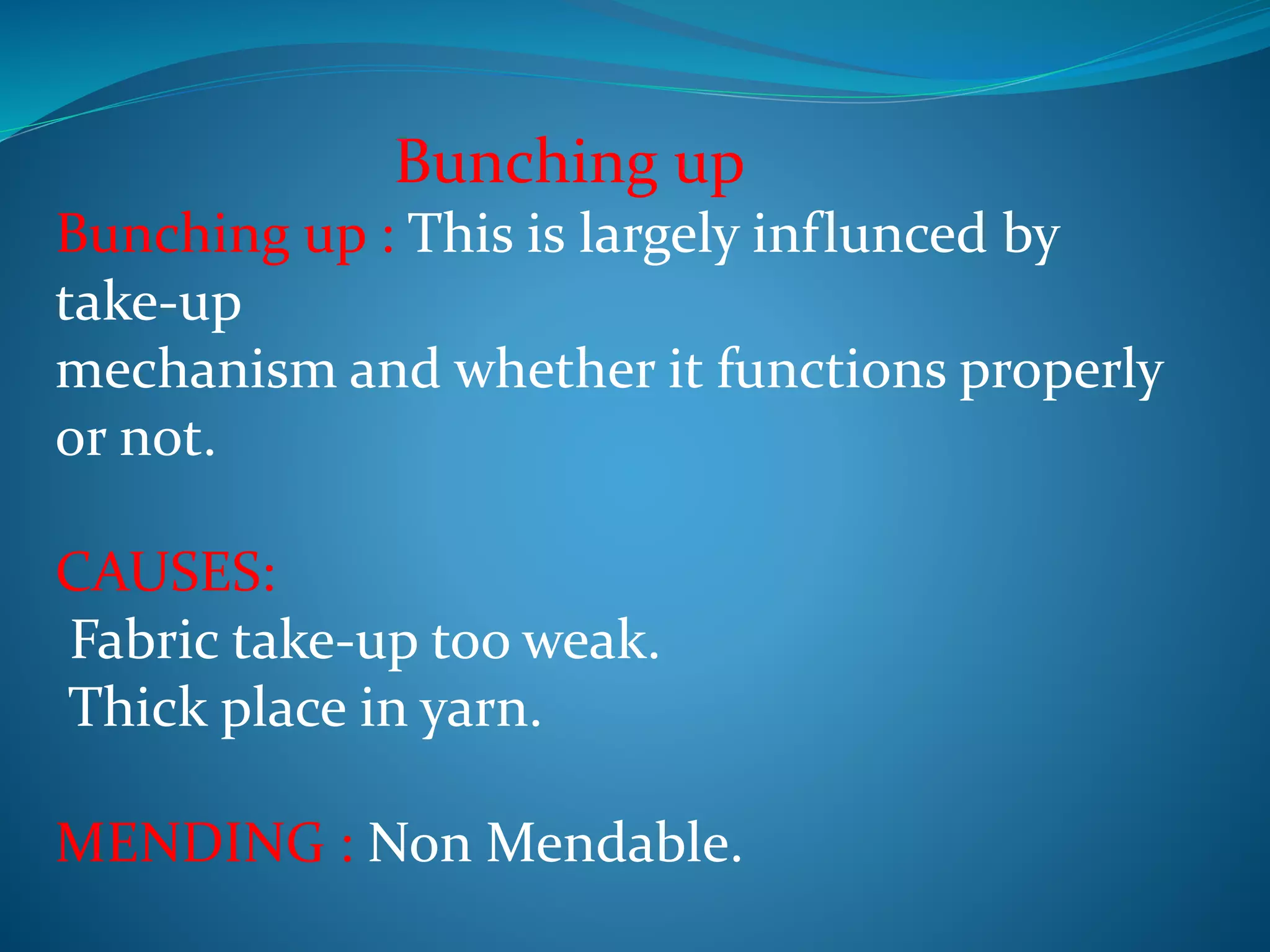 Defects in knitting | PPT
