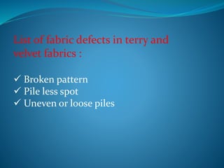 Defects in knitting | PPT
