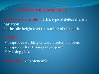 Defects in knitting | PPT
