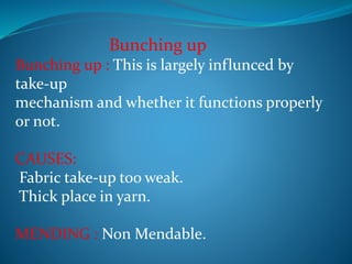 Defects in knitting | PPTX