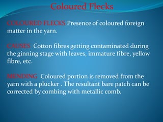 Defects in knitting | PPT
