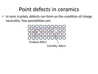 Defects in materials | PPTX