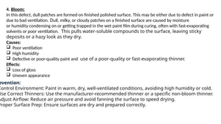 DEFECTS IN PAINTING, Building technology | PPTX