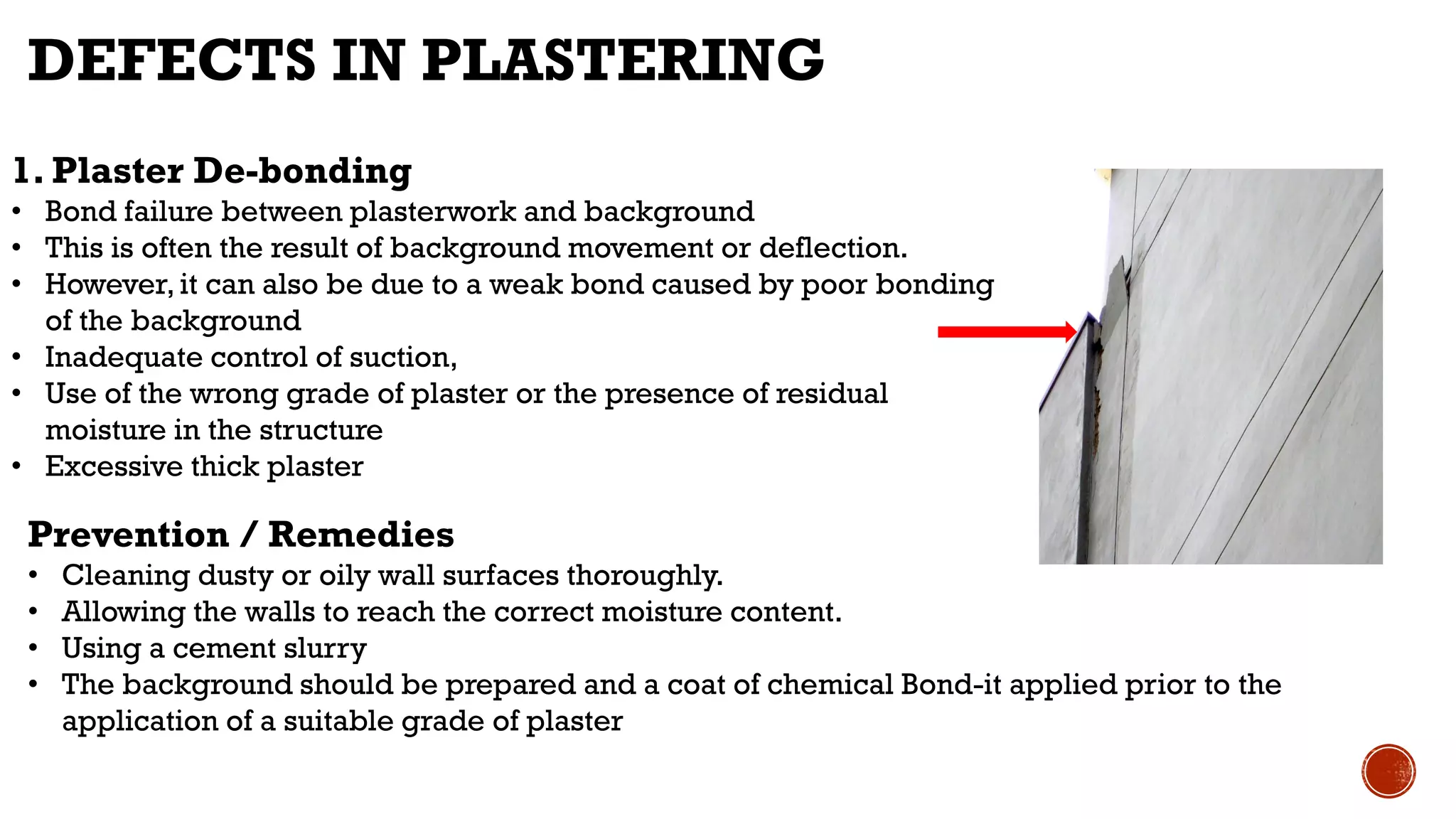 Defects in plastering | PDF