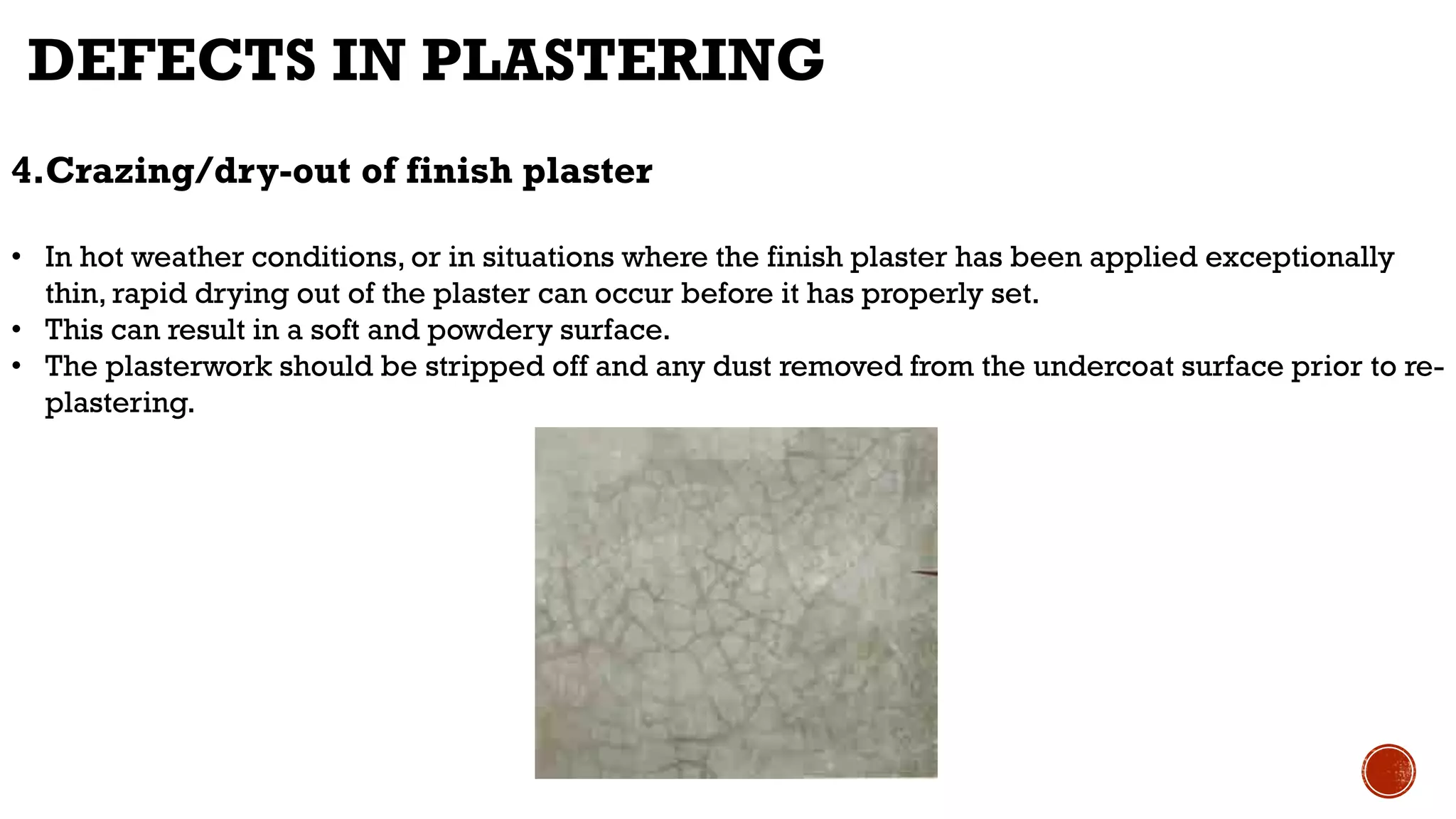 Defects in plastering | PDF
