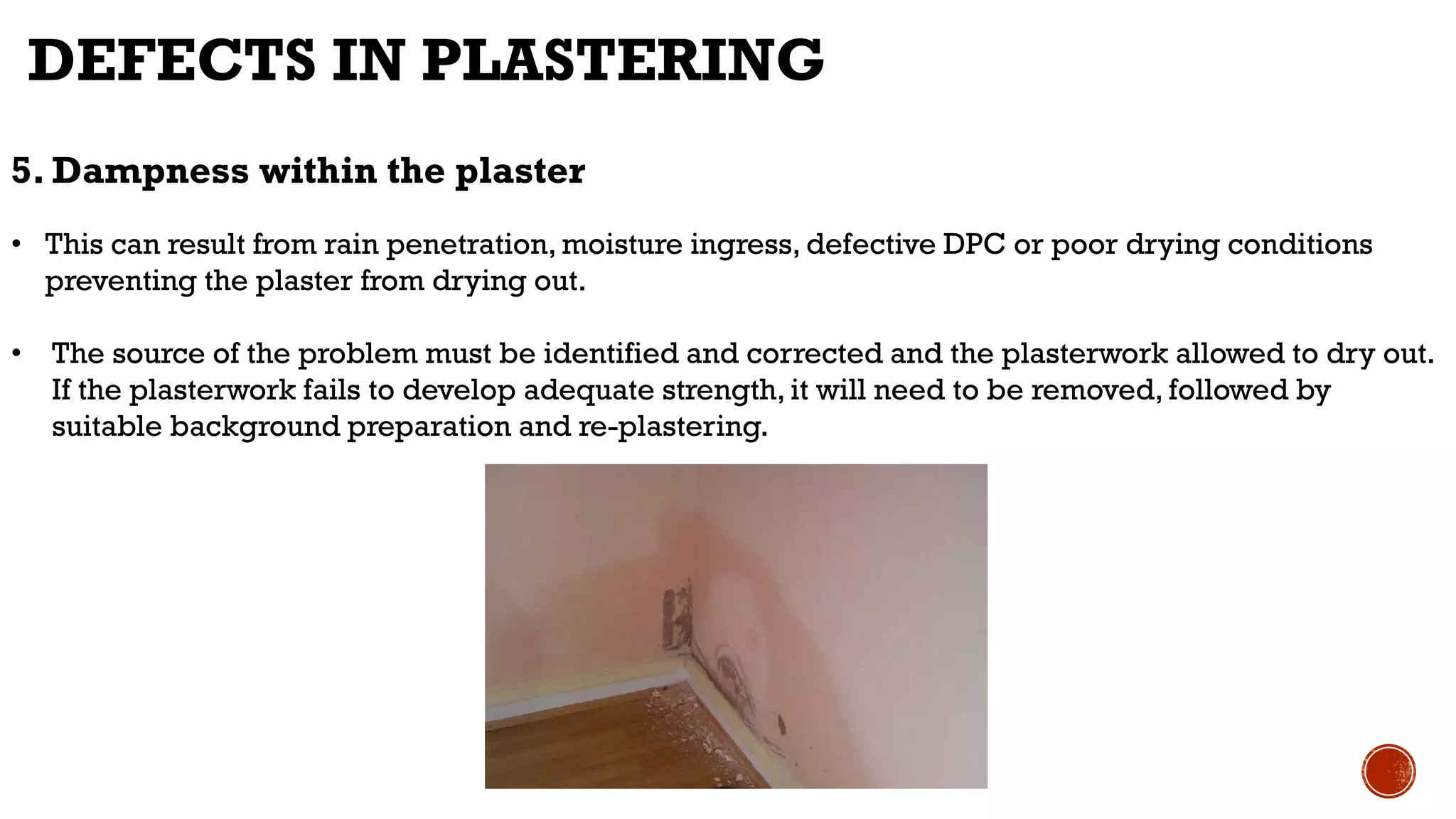 Defects in plastering | PDF