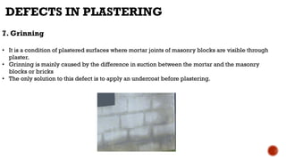 Defects in plastering | PDF