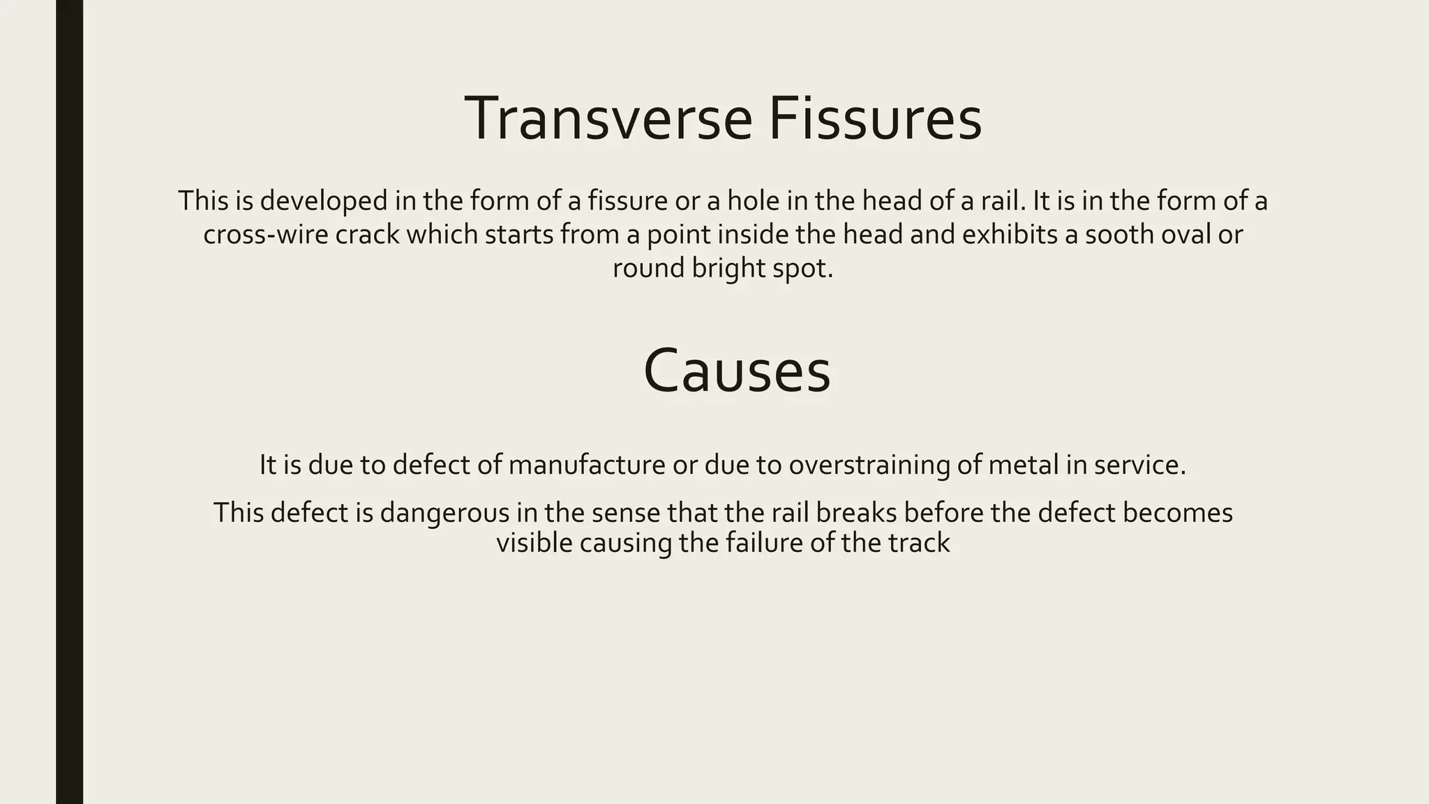 Defects in rails. Railway Engineering | PPTX