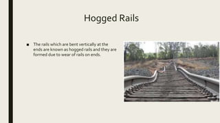 Defects in rails. Railway Engineering | PPTX