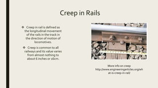 Defects in rails. Railway Engineering | PPT
