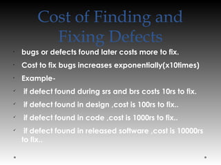 Defects in software testing | ODP