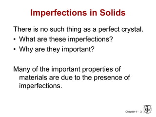 Subject Defects in Solids physics presentation | PPT | Chemistry | Science