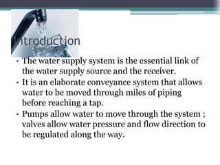 Defects and inspections of water supply system | PPTX