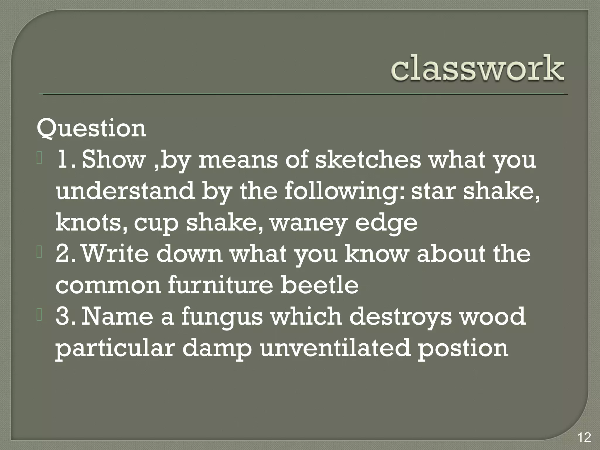 Defects in timber | PPT