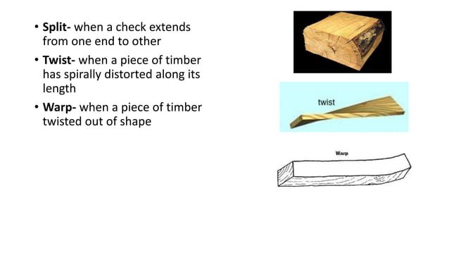 Defects in timber | PPTX