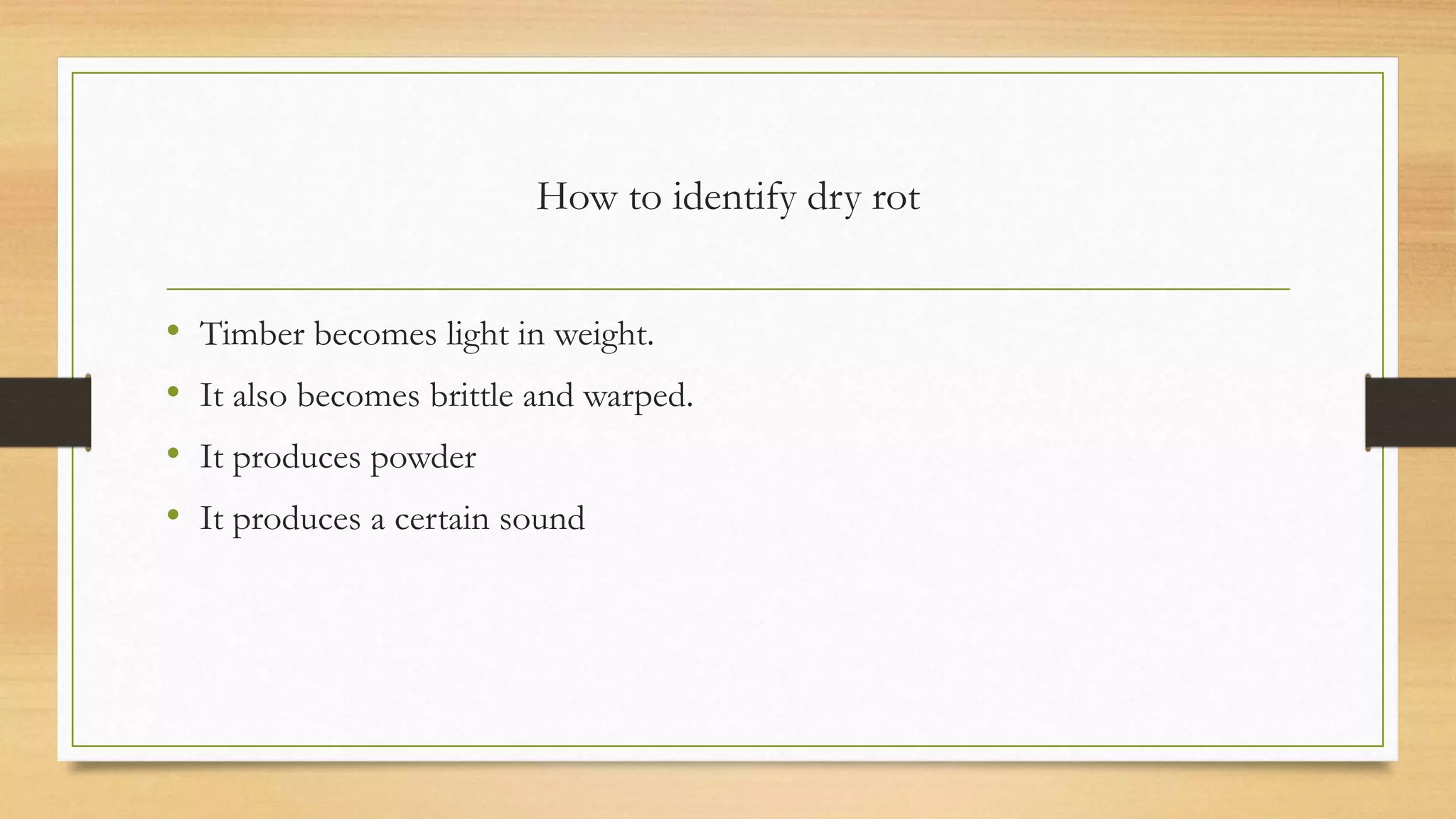 Defects in timber | PPTX