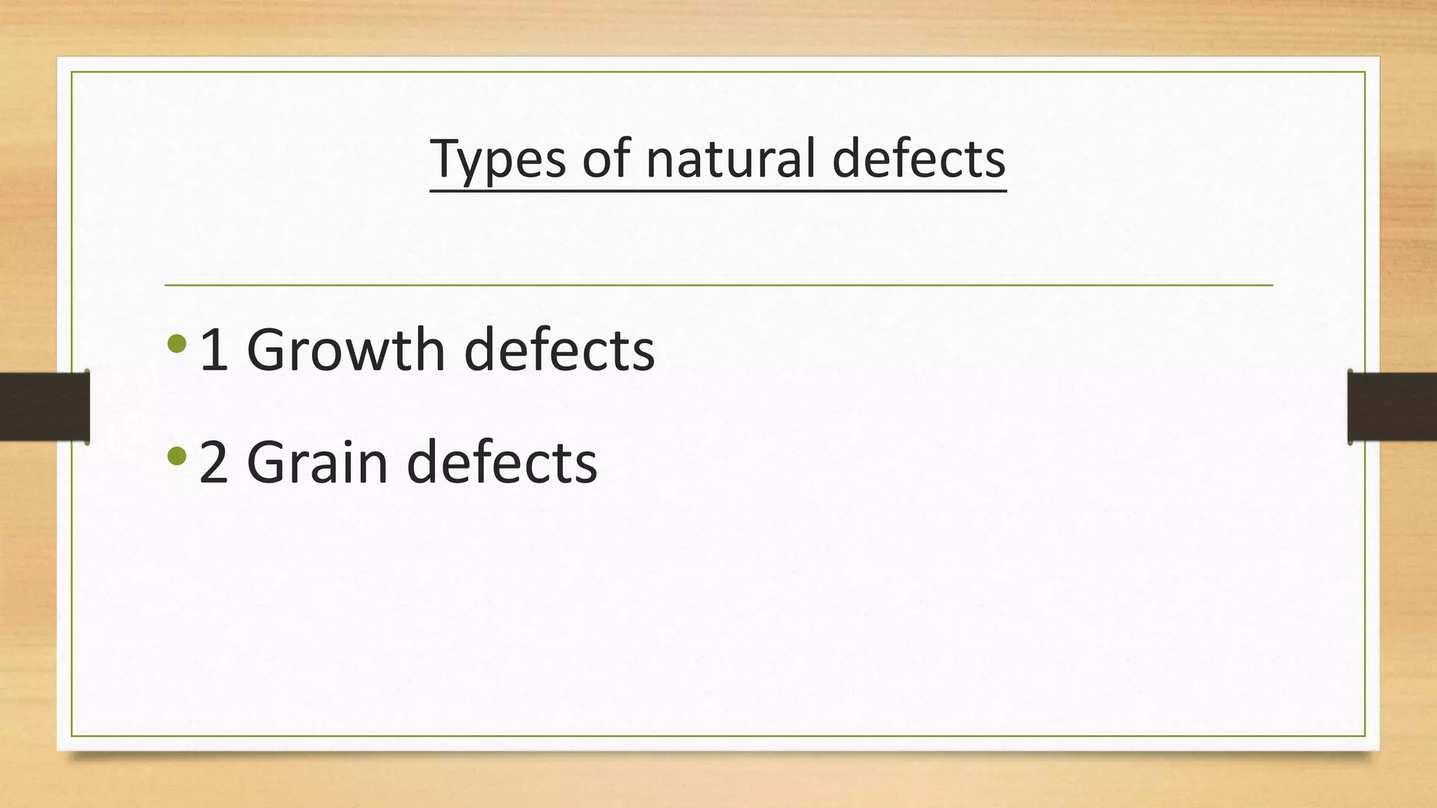 Defects in timber | PPTX