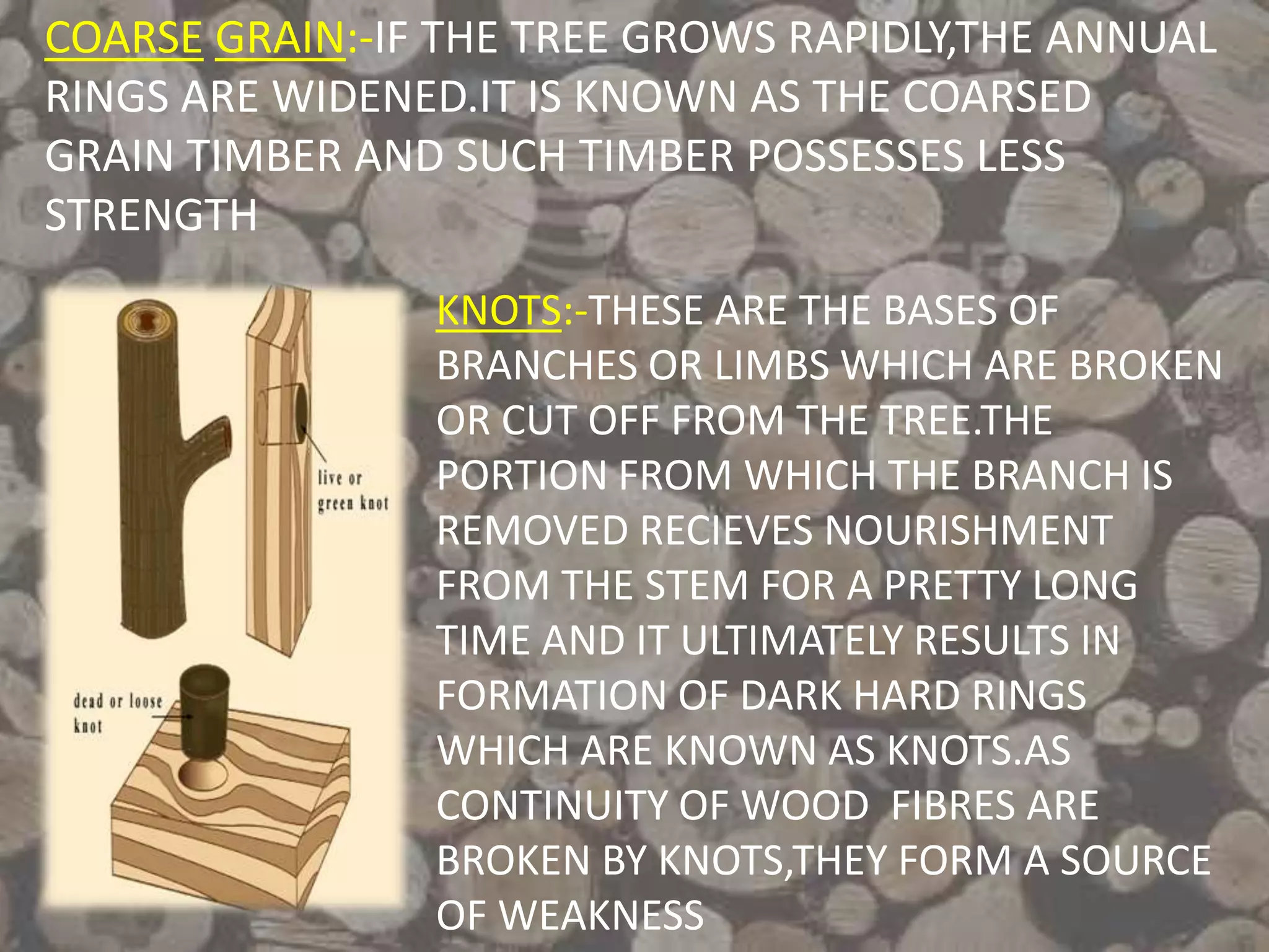 Defects in timber | PPTX