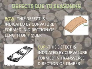 Defects in timber | PPTX