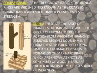 Defects in timber | PPTX