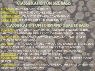 Defects in timber | PPTX