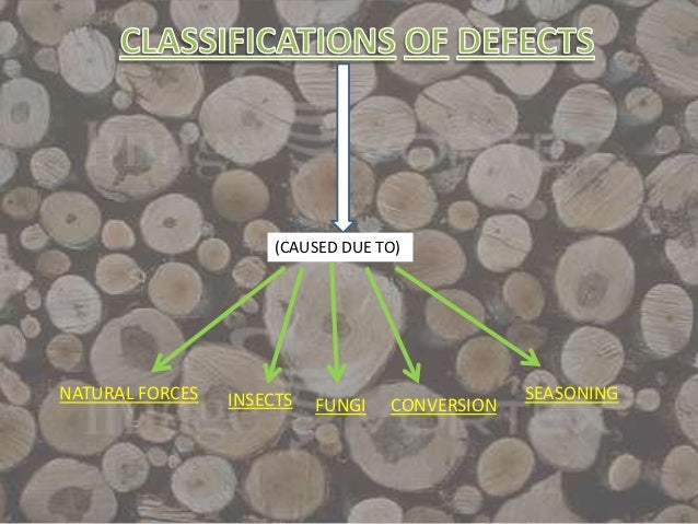 Defects in timber
