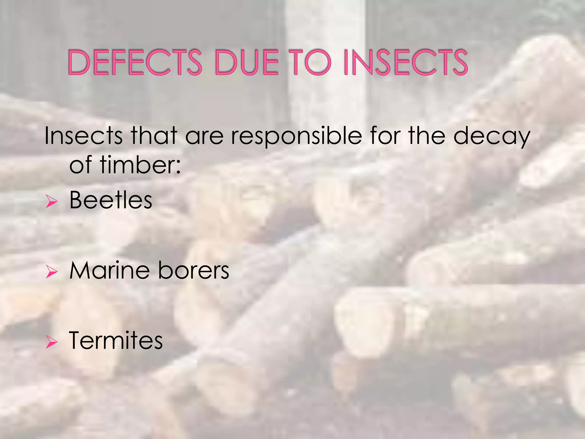 Defects in timber (1) | PPTX