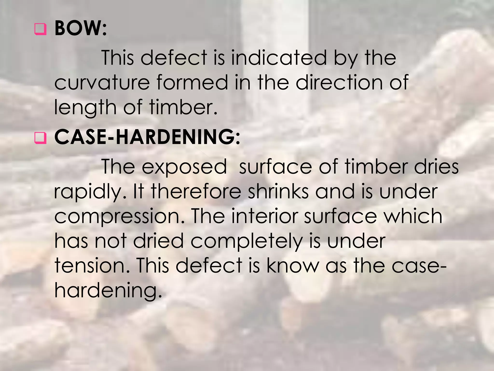Defects in timber (1) | PPTX