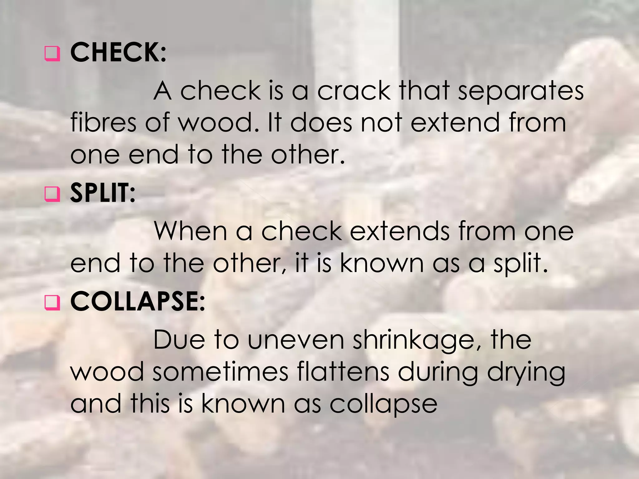 Defects in timber (1) | PPTX