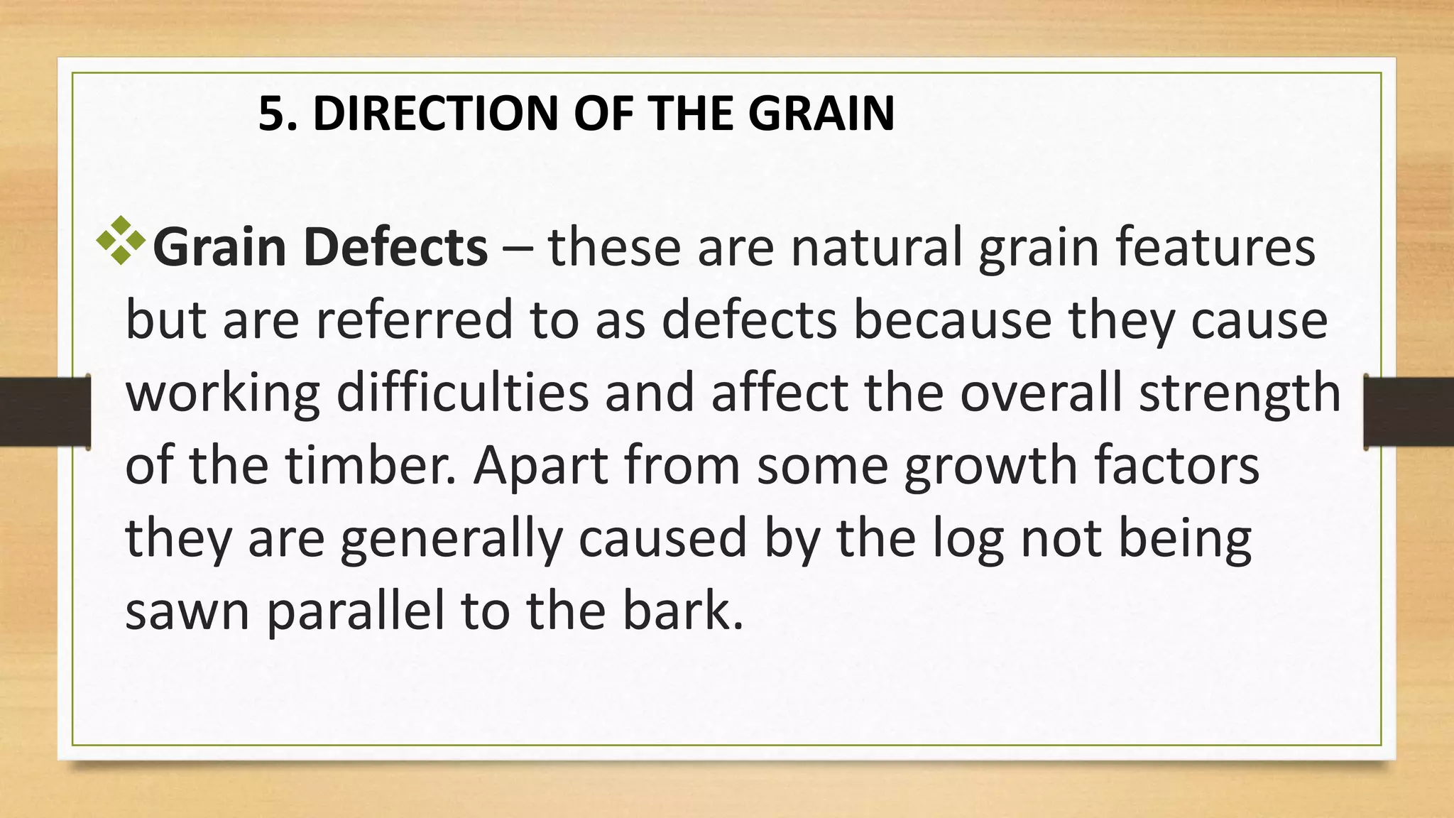 Defects in wood | PPTX