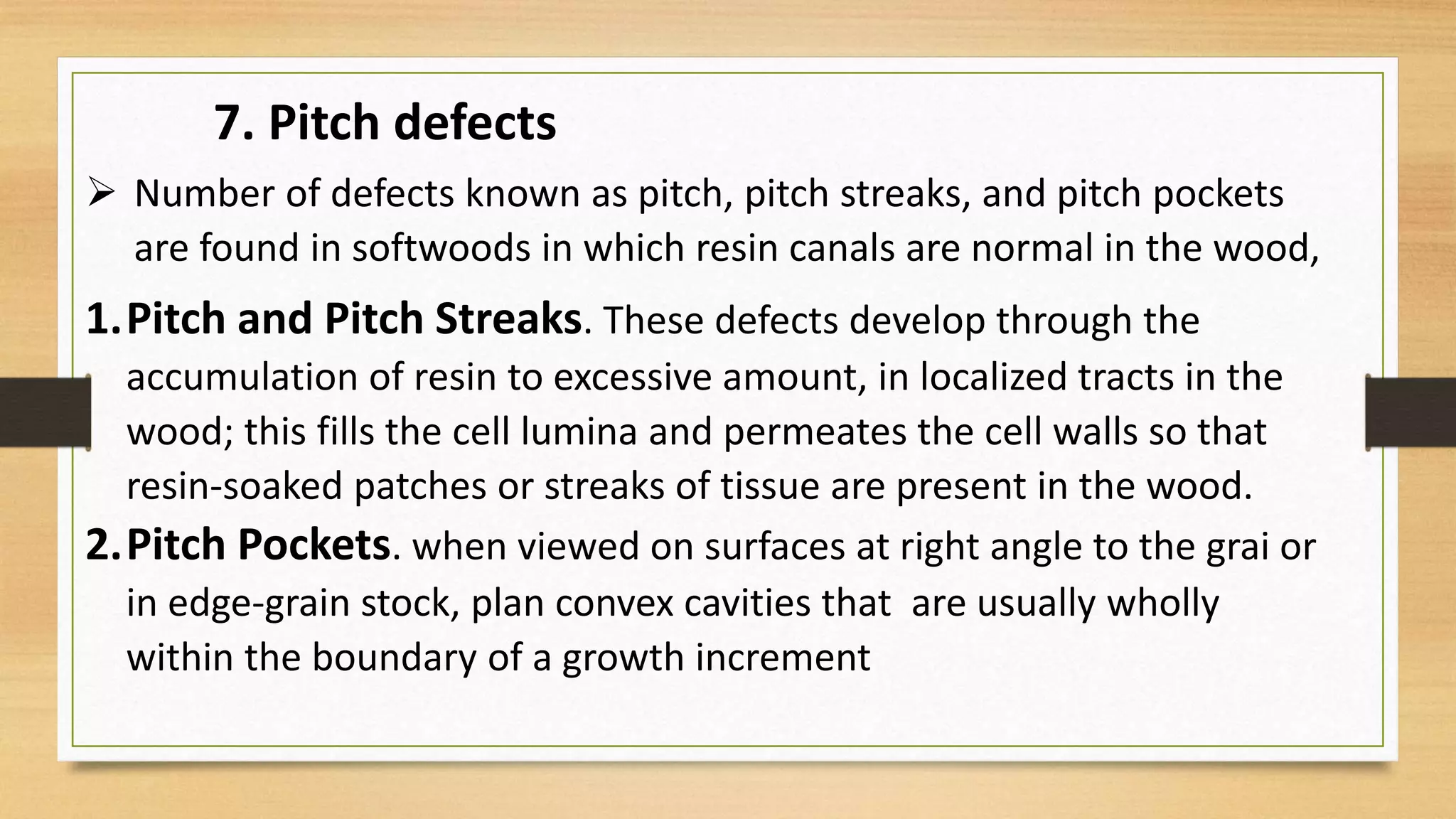 Defects in wood | PPTX