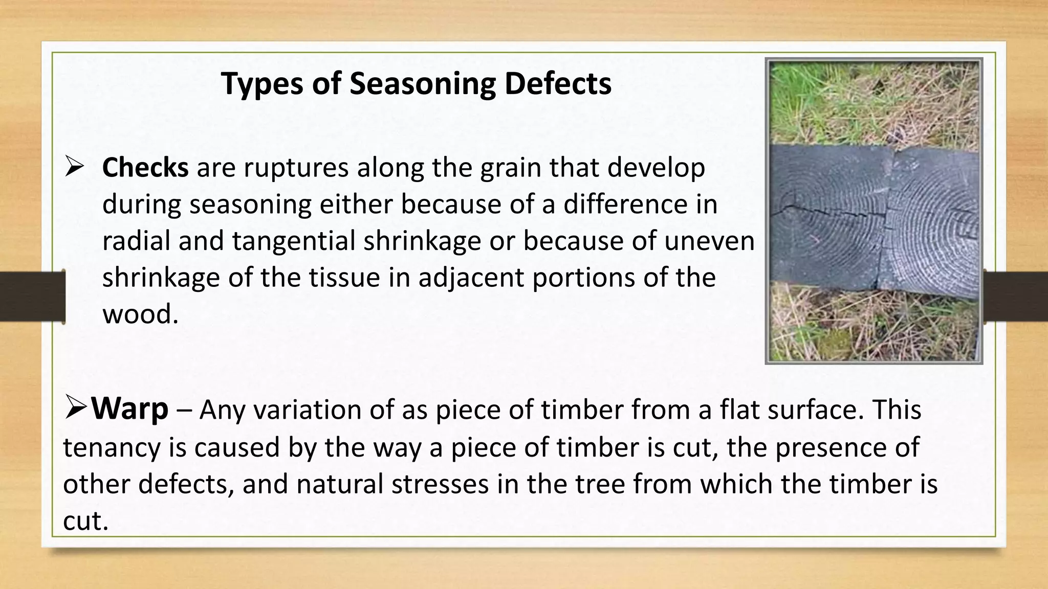 Defects in wood | PPTX
