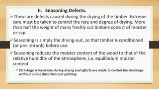 Defects in wood | PPTX