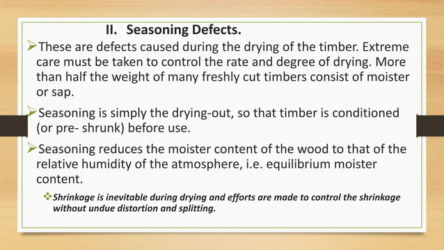 Defects in wood | PPTX | Woodworking | Arts and Crafts