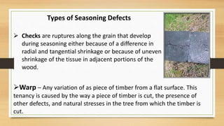 Defects in wood | PPTX