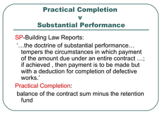 Defects liability | PPT