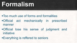 Defects of bureaucracy | PPTX | Politics