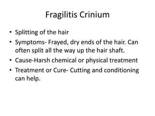 Defects of the hair shaft level 3 | PPTX