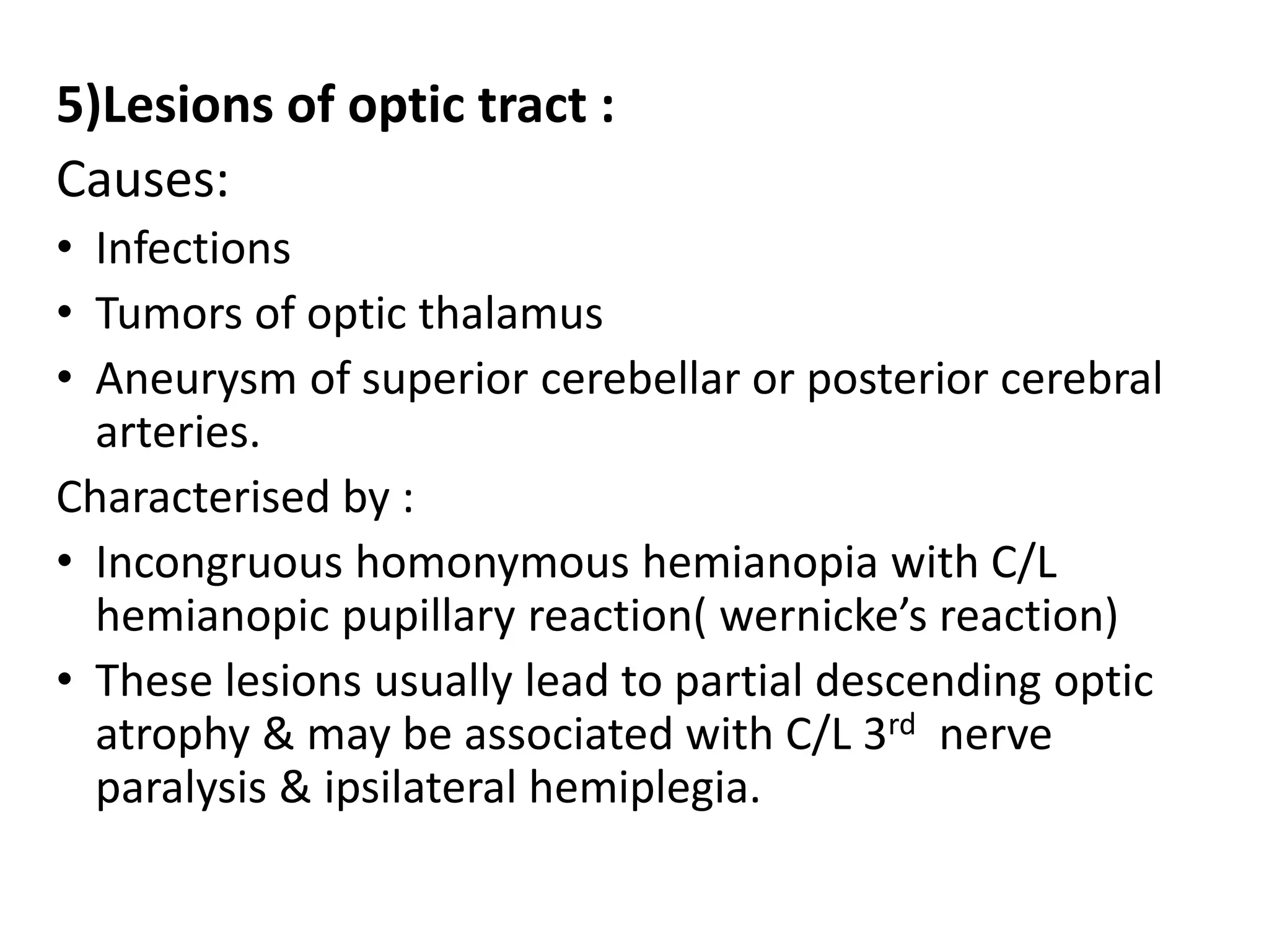 Defects of visual pathway | PPTX