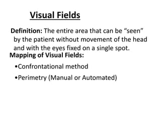 Defects of visual pathway | PPTX