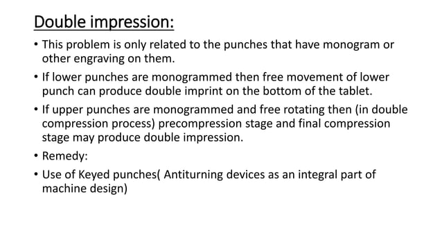 Defects or processing problems in tablet dosage form. | PPT