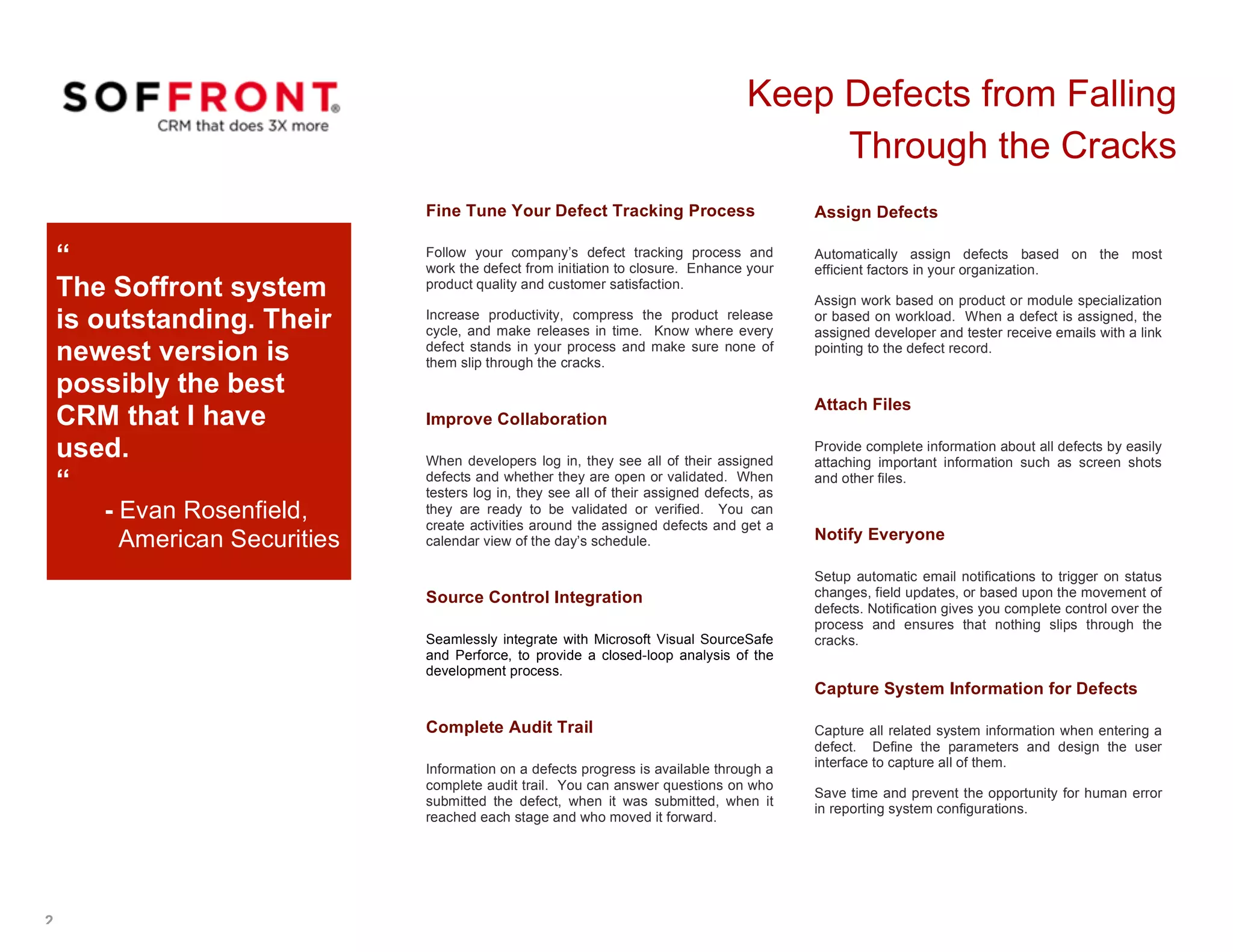 Soffront Defect tracking | PDF