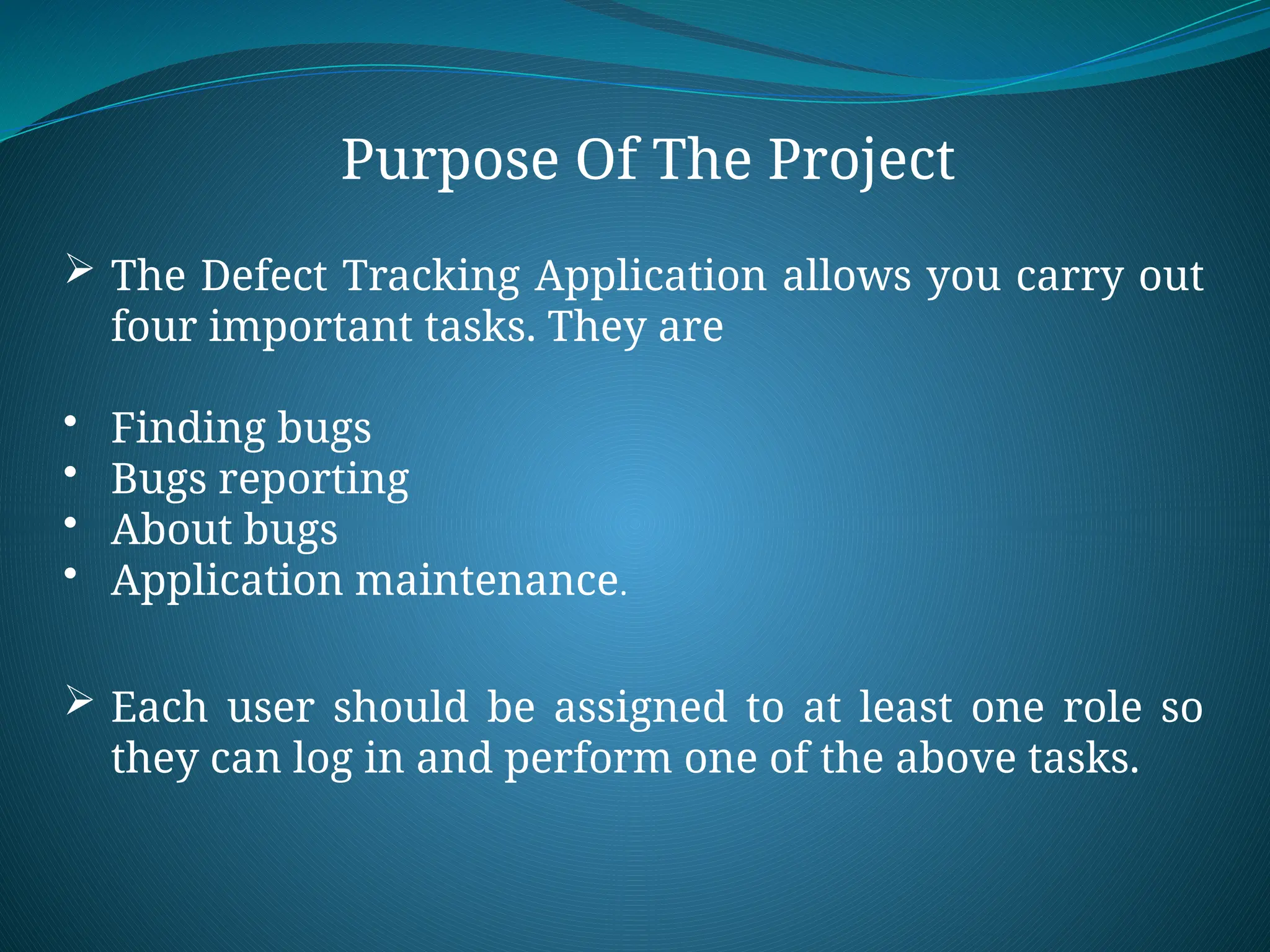 DEFECT TRACKING SYSTEM USING JAVA PROJECT.pptx | Free Download