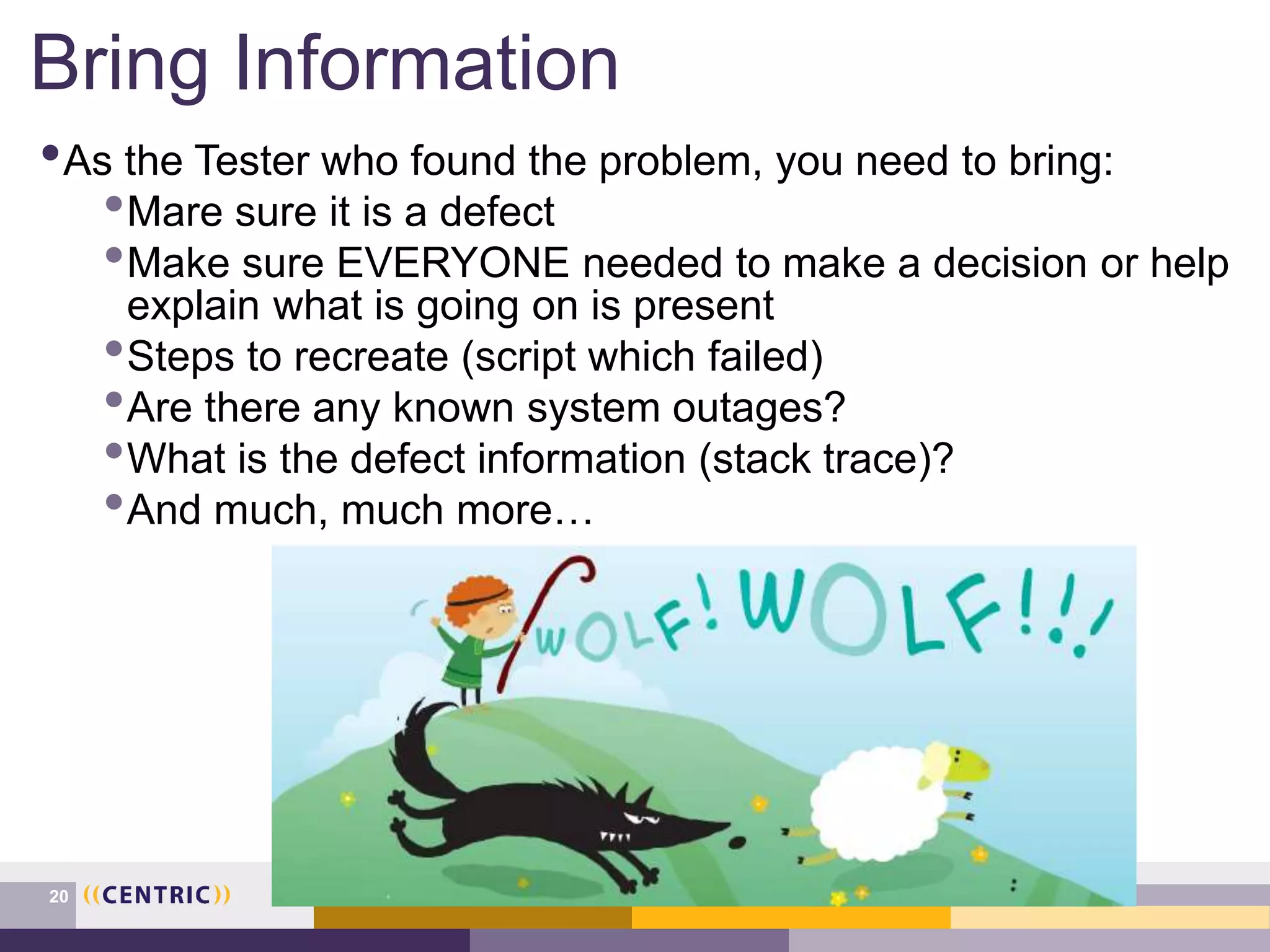 Defect Triage by Matt Eakin | PPTX