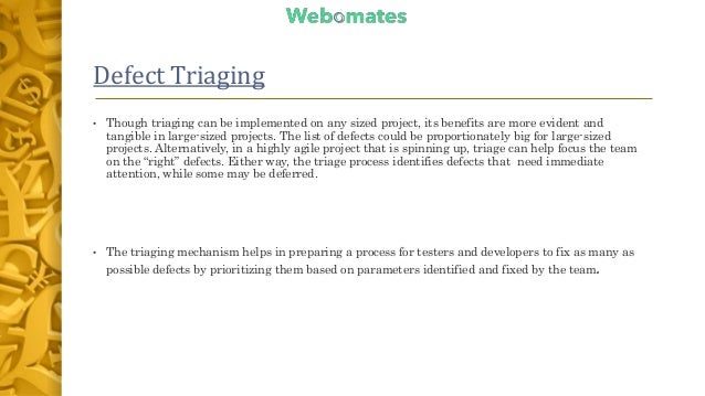 Defect triaging | PPTX