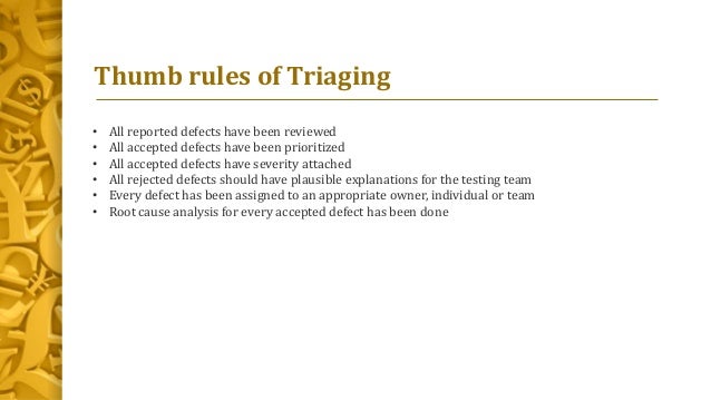 Defect triaging | PPTX