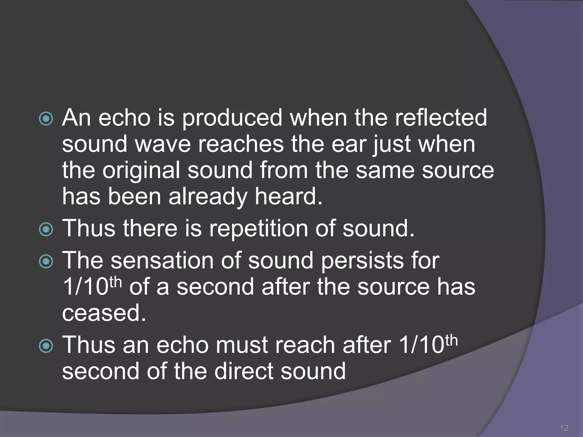 acoustical defects in enclosed space | PPTX