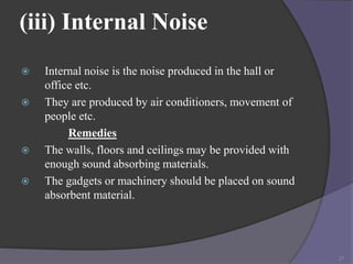 acoustical defects in enclosed space | PPTX