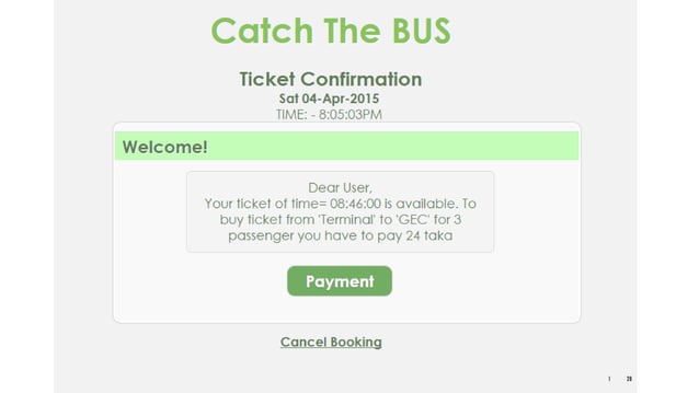 A Real-time Public Bus Scheduling System | PPT